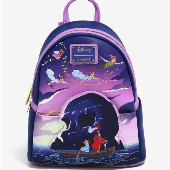 Loungefly | Bags | Loungefly Disney Peter Pan Skull Rock Mini Backpack ...